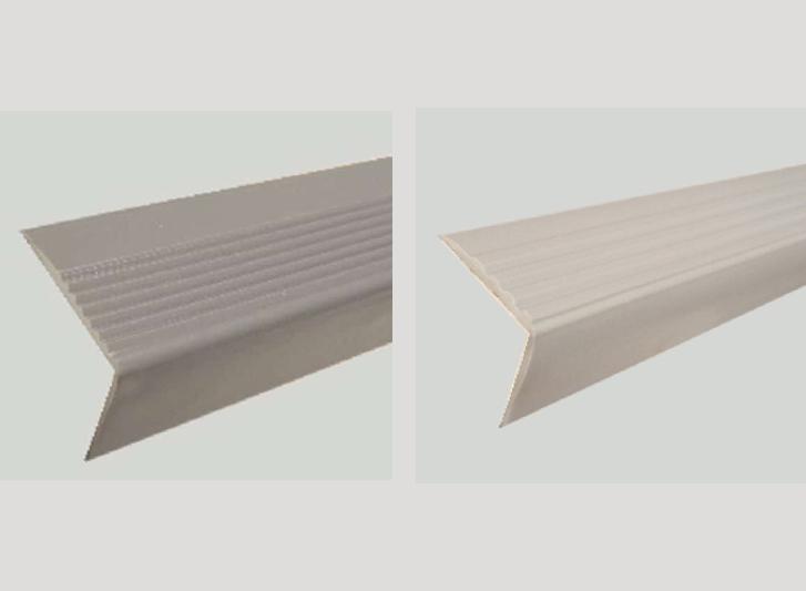 Anodised Aluminium Stair Nosing with or without antislip tape, FRP, PVC ...